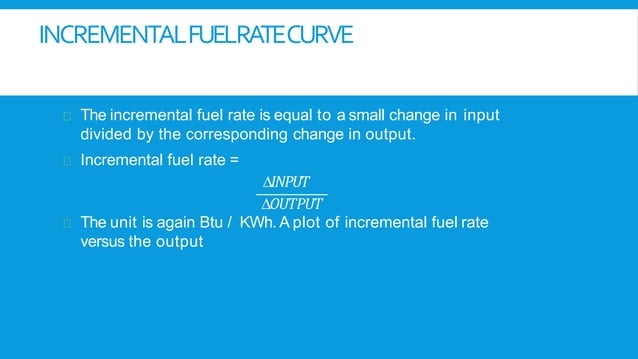 input output characteristics of thermal plant | PPTX