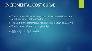 Input output , heat rate characteristics and Incremental cost | PPTX