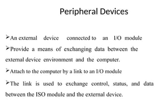 COMPUTER ORGANIZATION-Input-Output Organization | PPT
