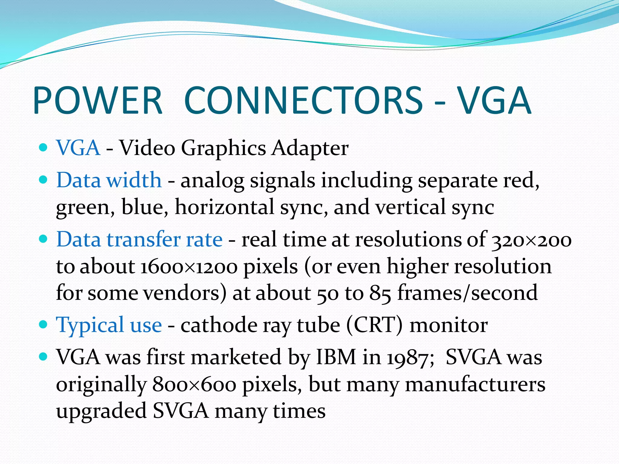 Input output ports and connectors | PPTX