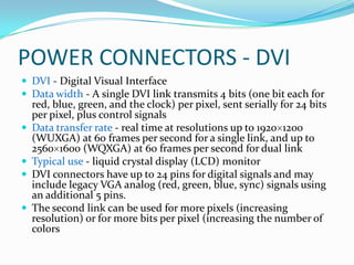 Input output ports and connectors | PPTX