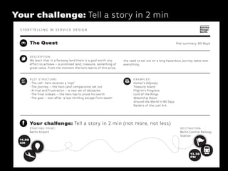 Storytelling in Service Design / Service Design Drinks Berlin | PDF