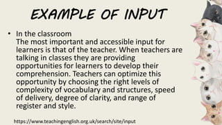 Input and interaction | PPTX | Education