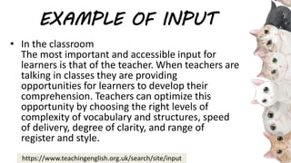 Input and Interaction--Group 10 SLA | PPTX