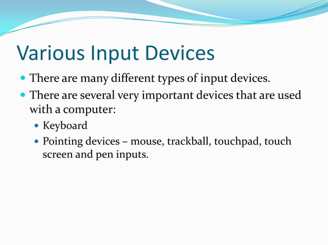 Input and output | PPTX