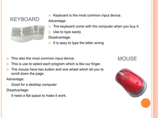 Input and output | PPTX