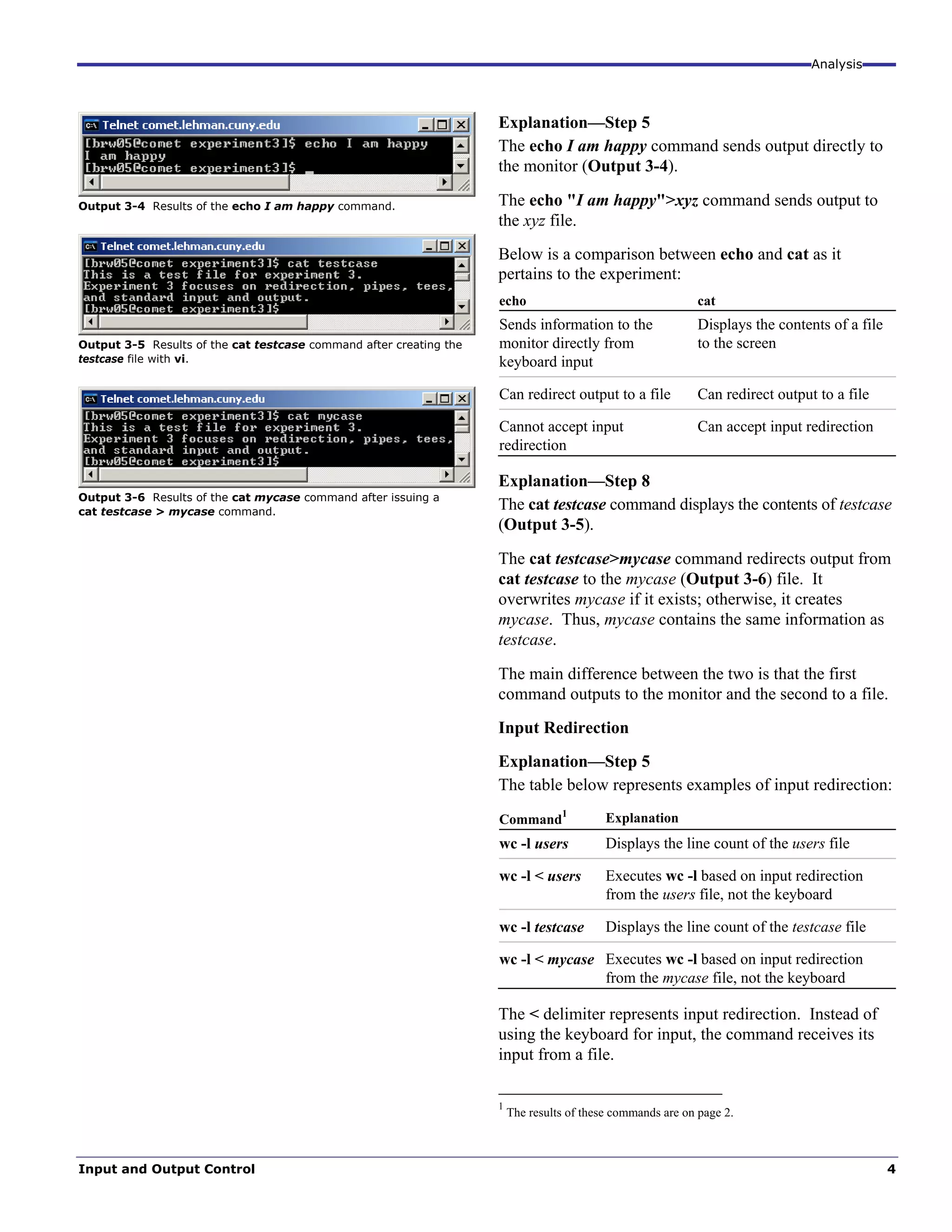 Input And Output Control | PDF