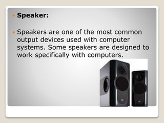 Input and output device | PPTX