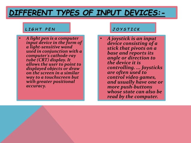 Input and output device | PPTX