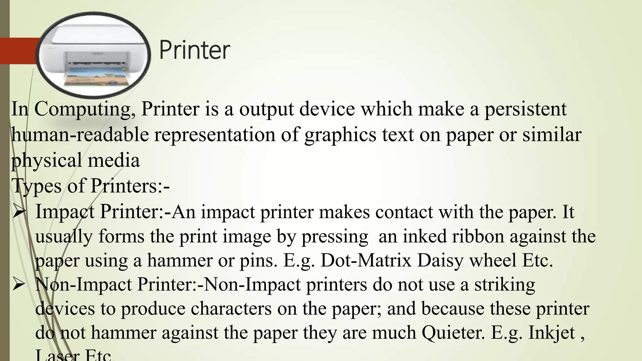 Input and output device | PPTX