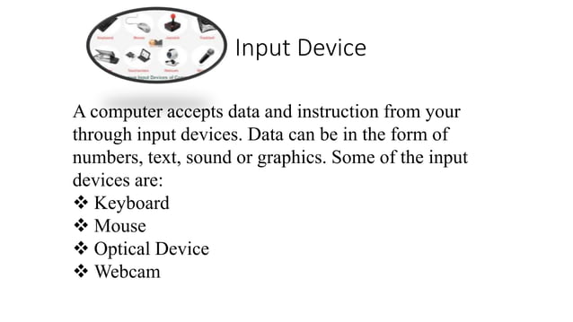 Input and output device | PPTX