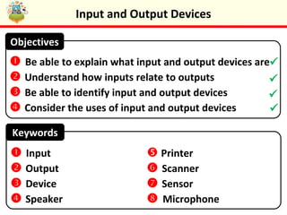 Input and Output Devices | PPT | Computer Peripherals | Computing