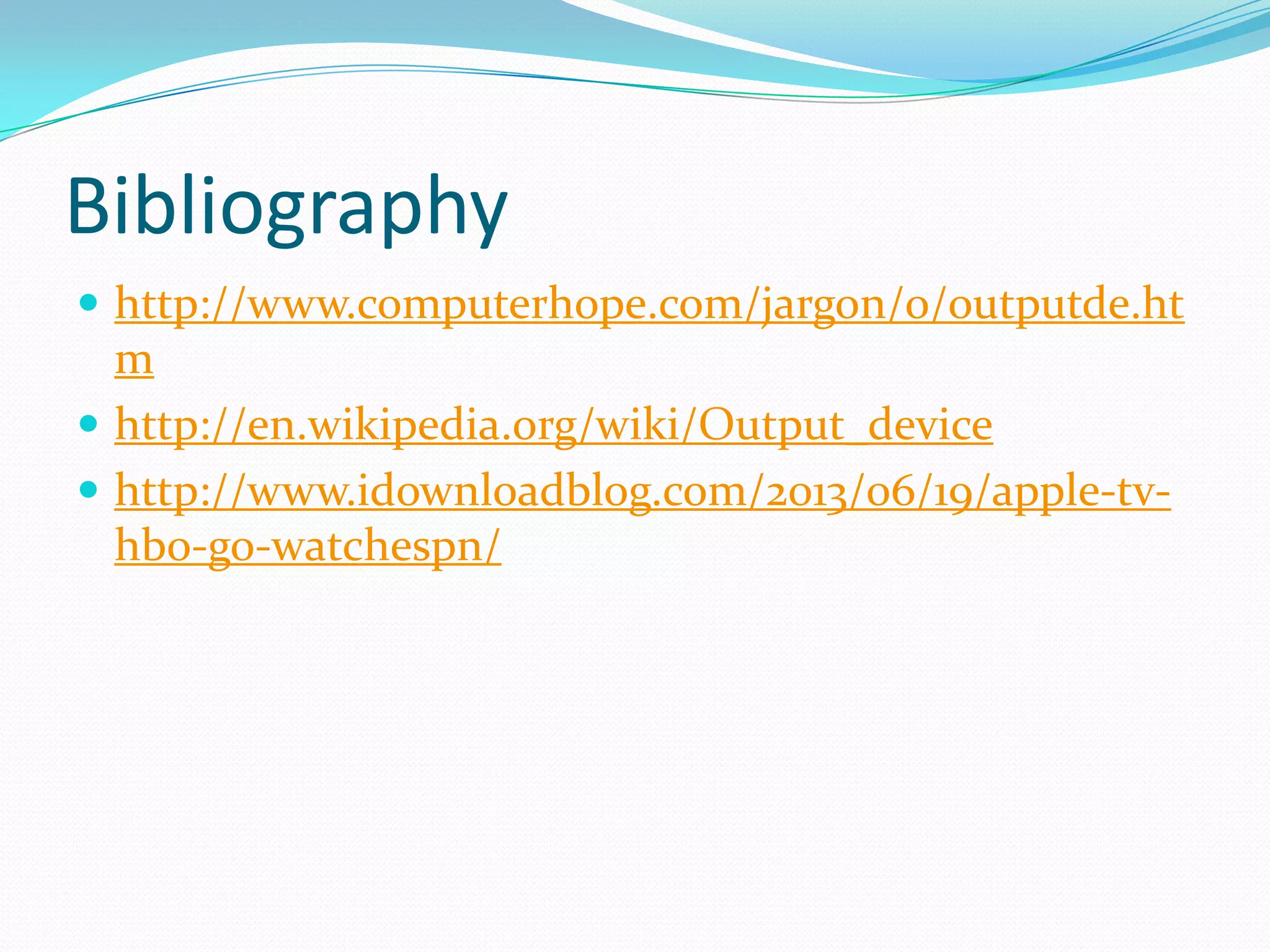 Input And Output Devices Pptx