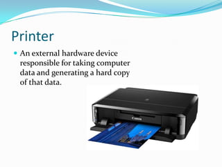 Input and output devices | PPTX