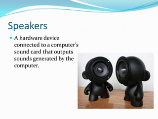 Input and output devices | PPTX