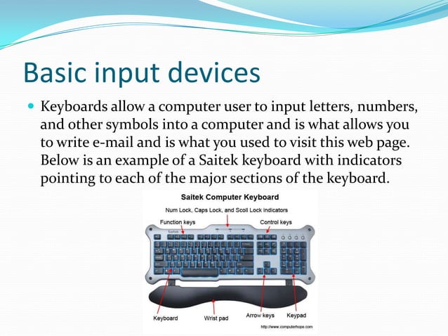 Input and output devices | PPTX