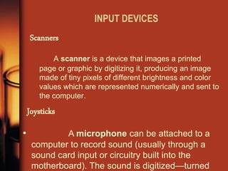 Input and output devices | PDF