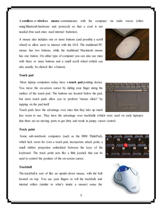 Input and output devices | DOCX