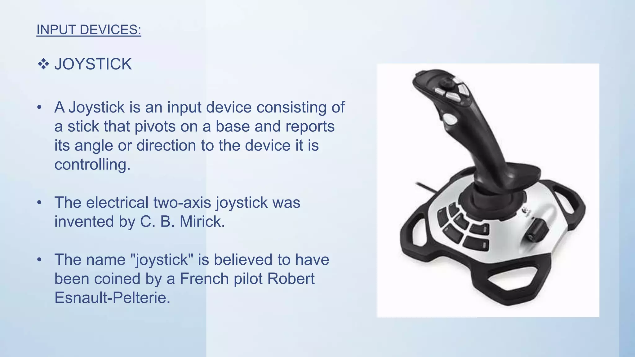 Input and Output Devices Class V | PPTX