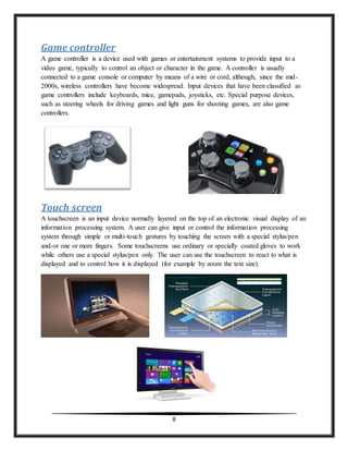 Input and output devices | DOCX