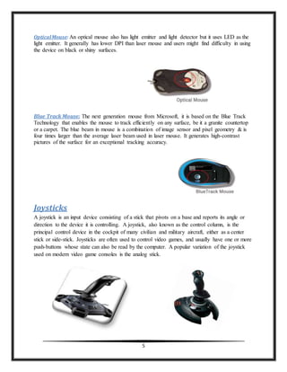 input and output devices | DOCX