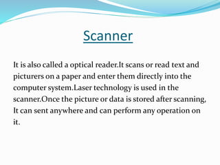 Input and output devices | PPTX