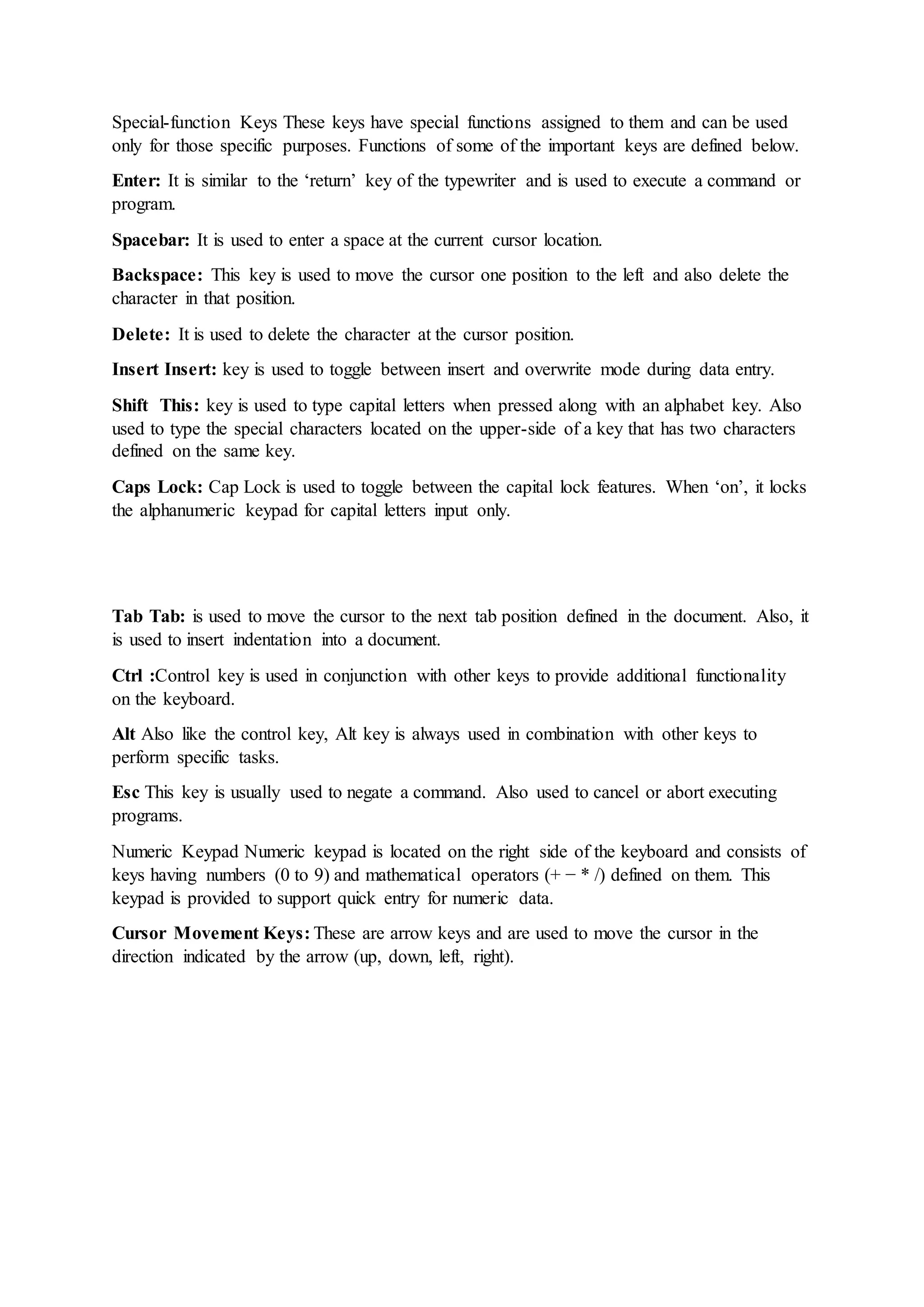 Assignment on Input and output devices | DOCX