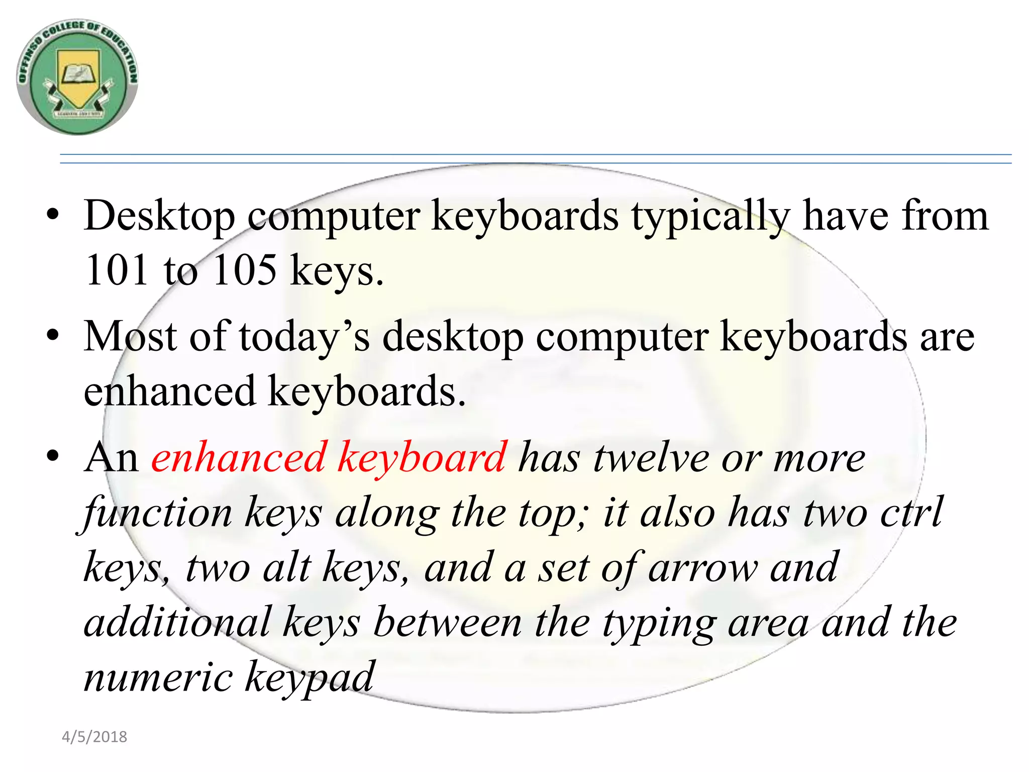 Input, Output and Storage Devices | PPTX