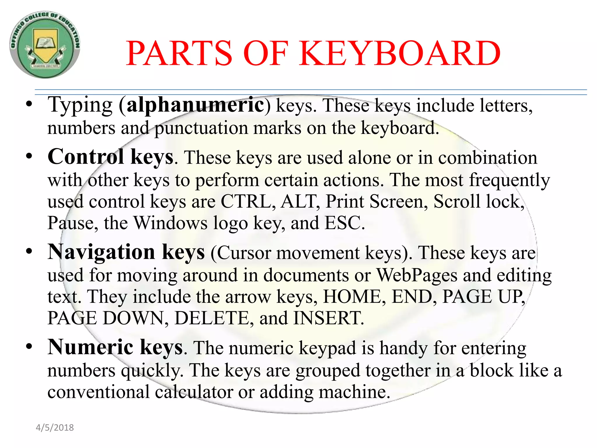Input, Output and Storage Devices | PPTX