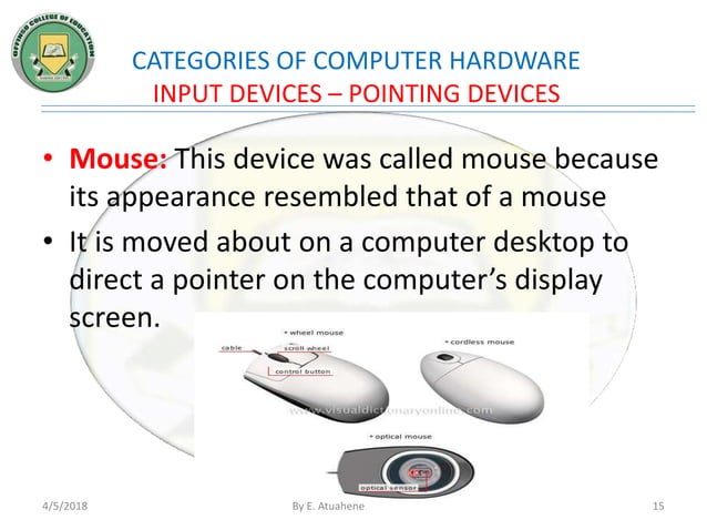 Input, Output and Storage Devices | PPTX