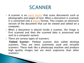 Input and output devices | PPT