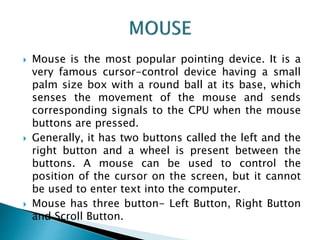 Input and output devices | PPT