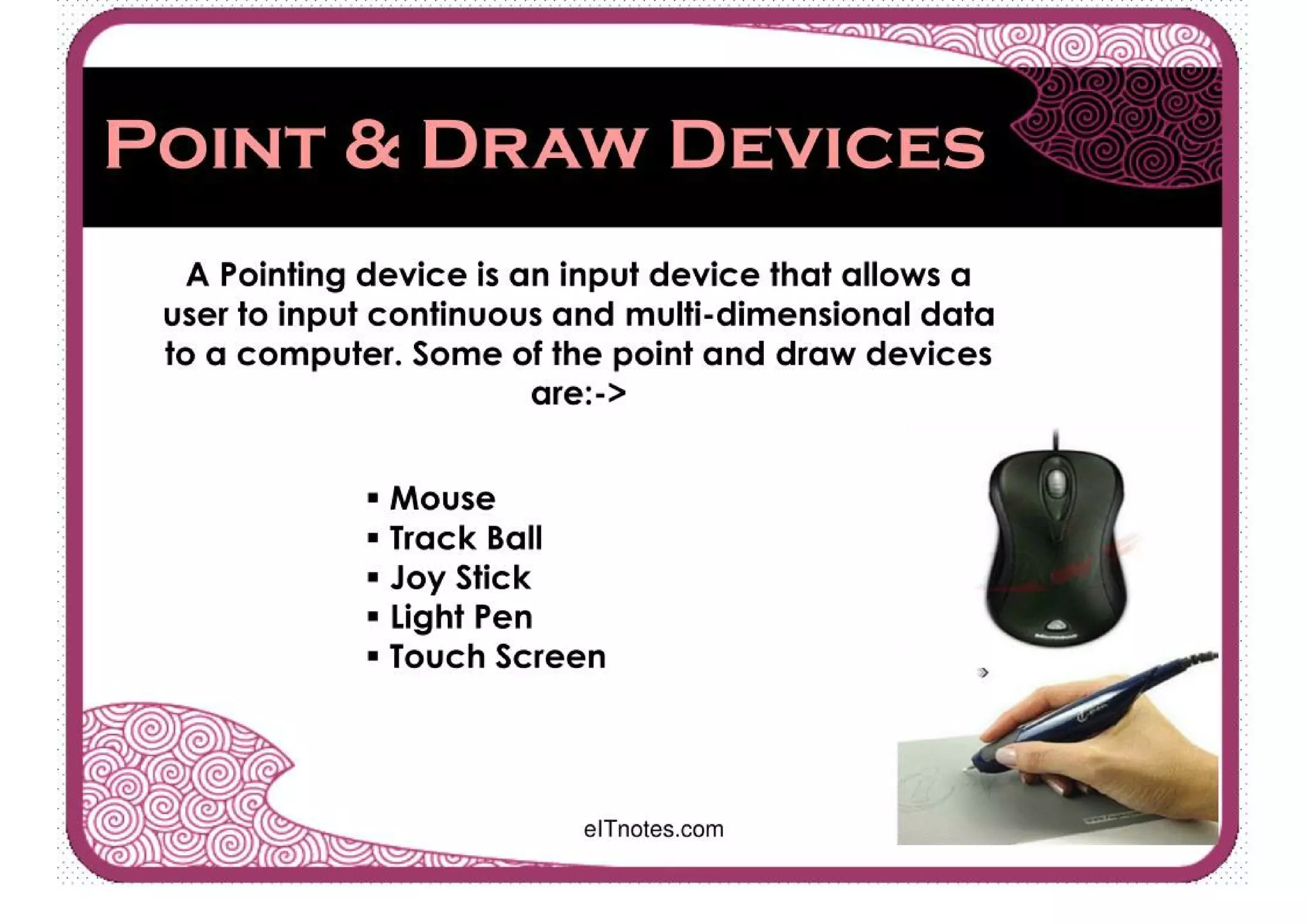 INPUT AND OUTPUT DEVICES | PDF