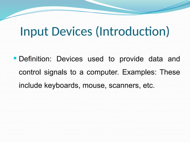 Power point presentations of Input and Output devices | PPT