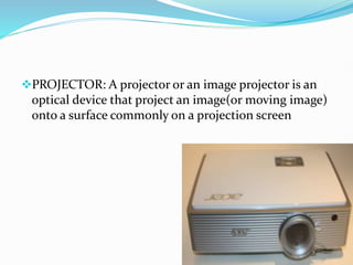INPUT AND OUTPUT DEVICES ASSIGNMENT COMPUTER.pptx | Cameras and Camcorders | Consumer Electronics
