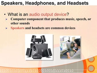 Input and Output Devices PPT by Aamir Saleem Ansari | PPT