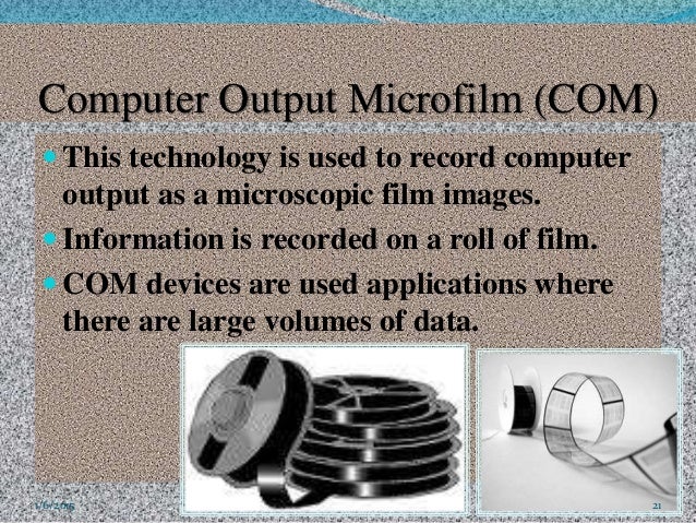Input and output devices