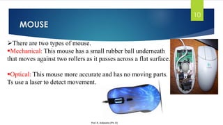 Input,Output and Memory devices ppt | PDF