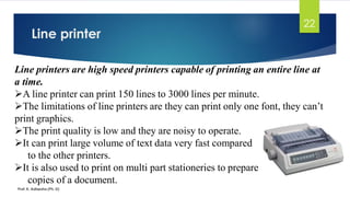 Input,Output and Memory devices ppt | PDF