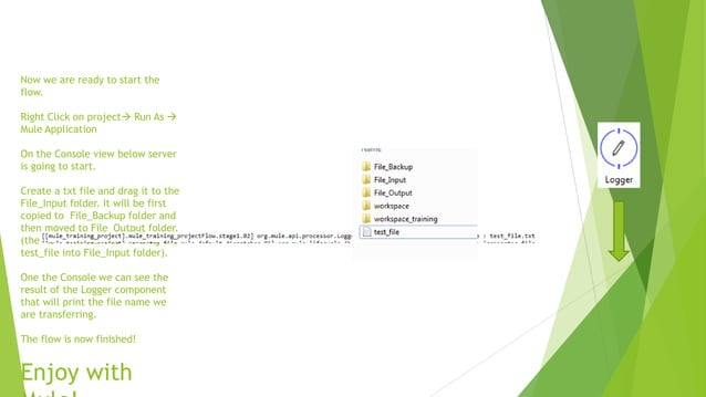 Input And Output Flow Using File And Logger Component Pptx Operating Systems Computer