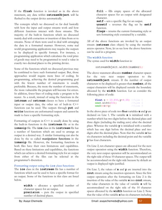 Input and output in c++ | PDF