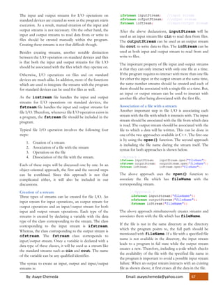 Input and output in c++ | PDF