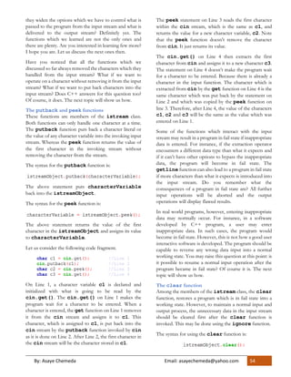 Input and output in c++ | PDF