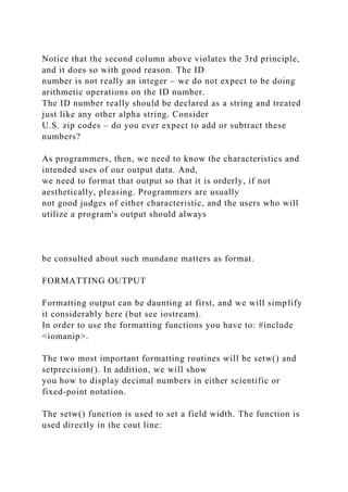 INPUT AND OUTPUT PROCESSINGPlease note that the material o.docx