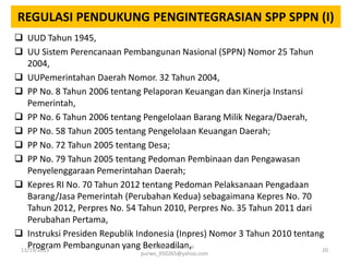 refleksi & pemahaman dasar pengintegrasian spp sppn_rapim | PPT