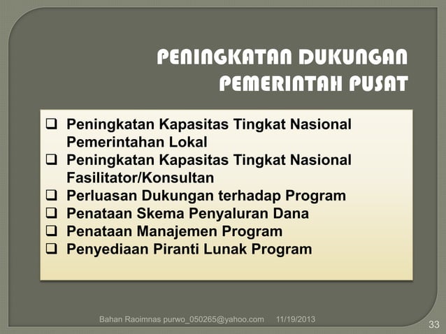 refleksi & pemahaman dasar pengintegrasian spp sppn_rapim | PPT