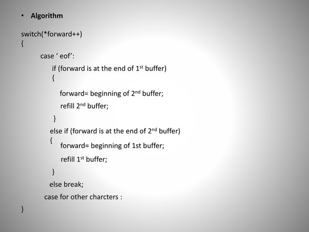 Input buffering | PPTX | Programming Languages | Computing