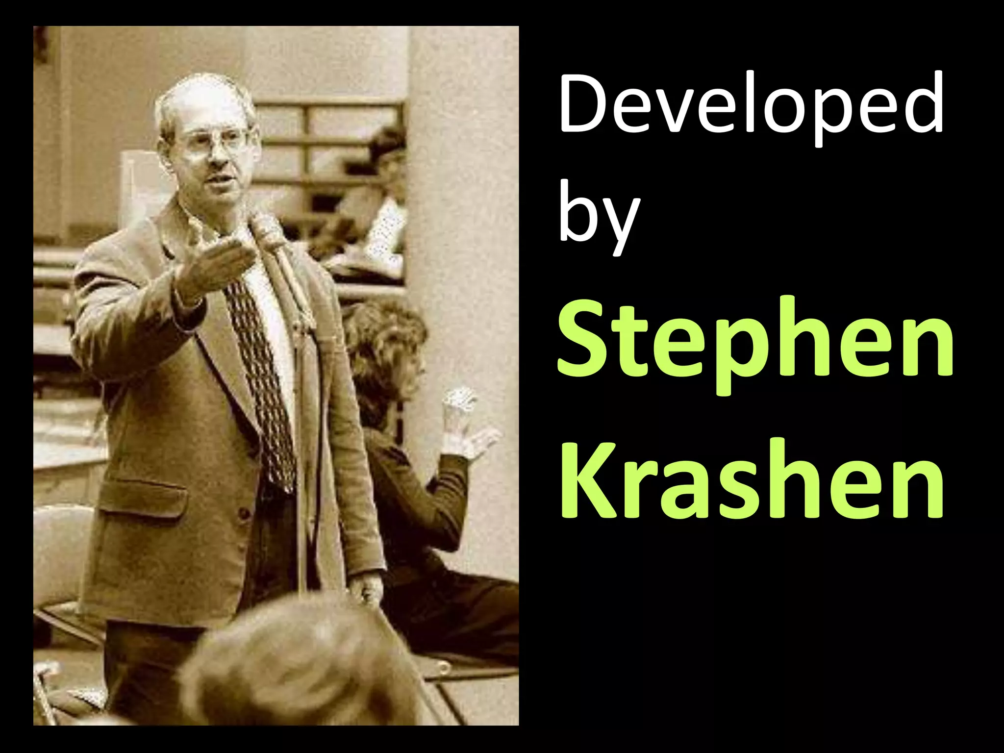 Input comprehension theory | PPTX