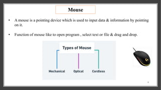 Input device.pptx | Computer Peripherals | Computing
