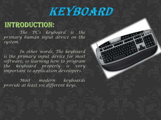 Input Devices | PPTX